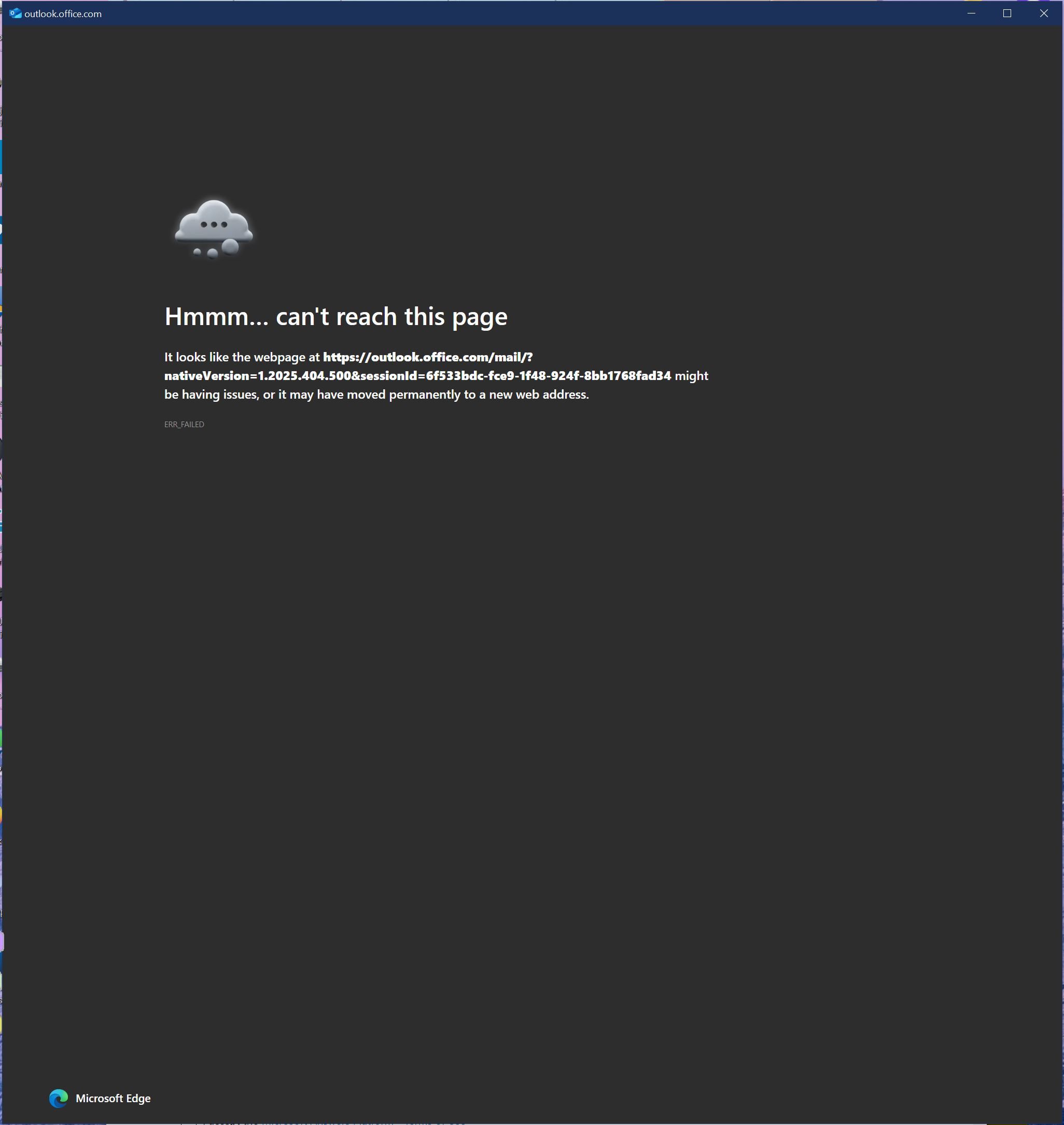 Suddenly my Outlook for Windows is not opening and showing an error ...