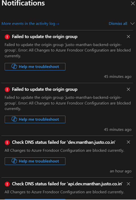 Custom domain DNS validation failed in Azure Front Door - Microsoft Q&A