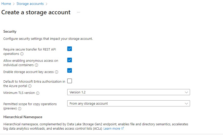 Unable to upload image in the container under a storage account - Microsoft Q&A