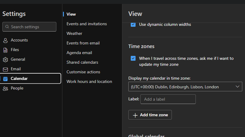 Why is my Work Hours timezone different from my profile time zone ...