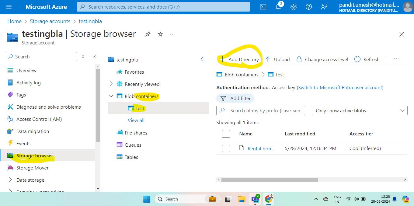 Why Dont I Have Add Directory Button Besides Upload Button Microsoft Qanda