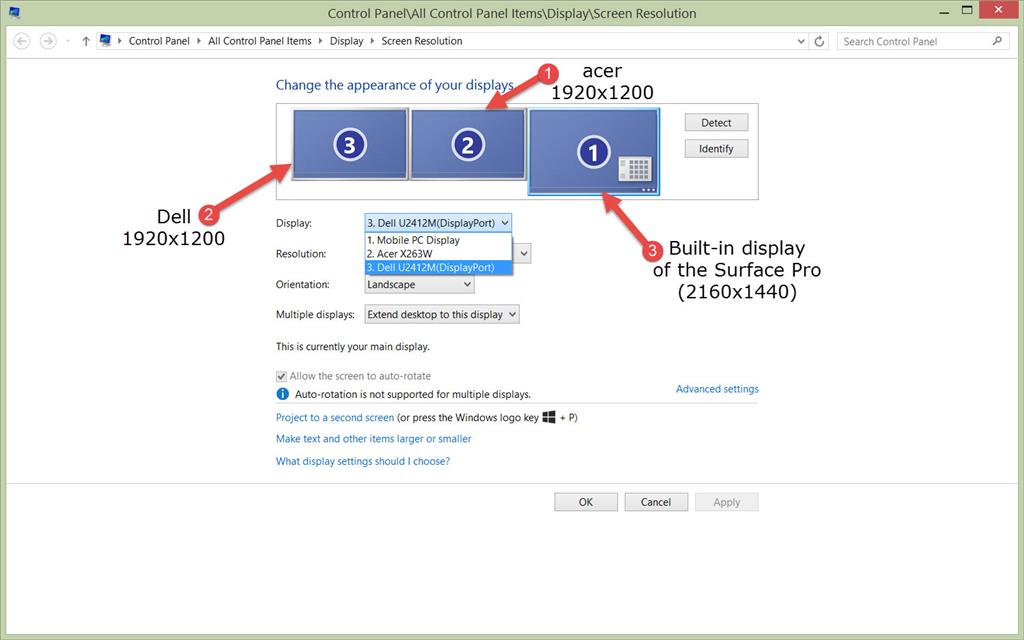 Identify Screen function in Windows 8.1 not working correctly through ...