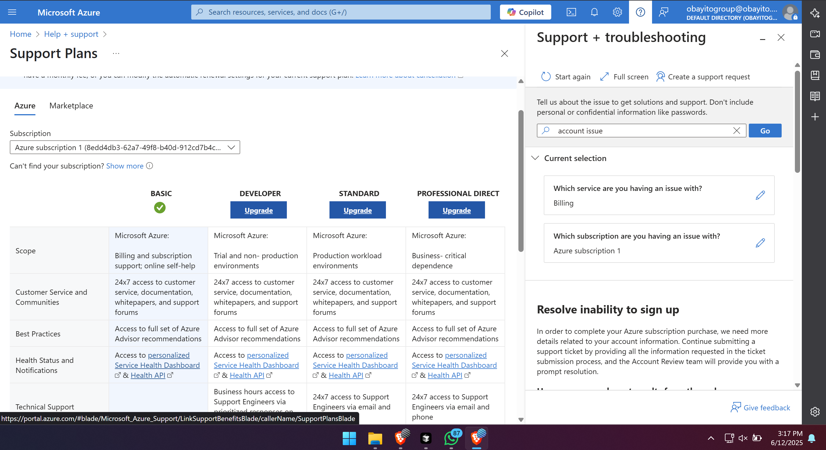 Already Accepted into Founders Hub – Still Getting “Not Eligible for Azure Free Account ...