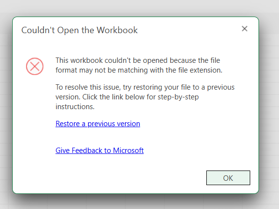 Excel file not opening from sharepoint library - Microsoft Q&A