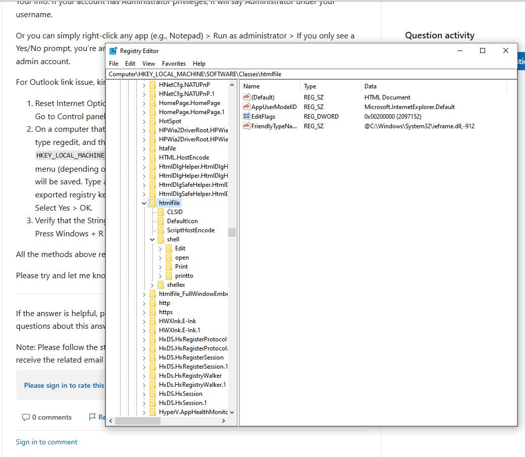 Hyperlinks Not Working Office 2021 - Microsoft Q&A