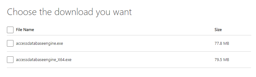 Microsoft Access Database Engine 2016 issue - Microsoft Q&A