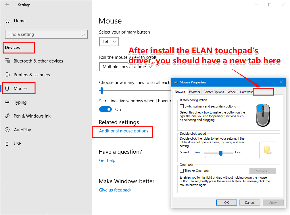 ELAN Touchpad - Issue Turning it off - Microsoft Q&A