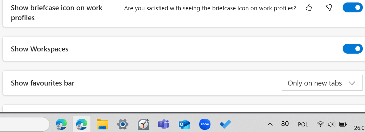 Microsoft Edge taskbar icons for profiles restored to default ...