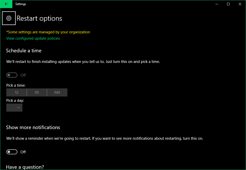 How do I schedule a time for updates? - Microsoft Q&A