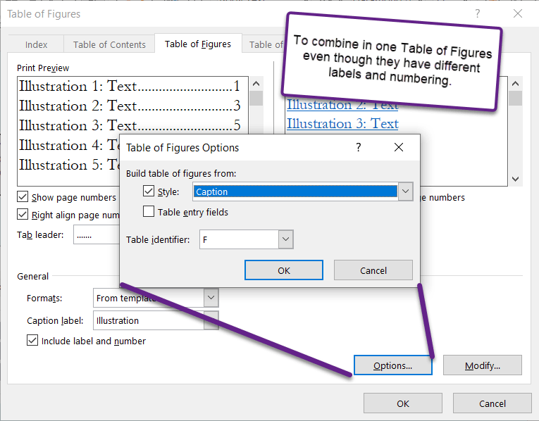 How to modify a List of Tables to include both regular and custom ...