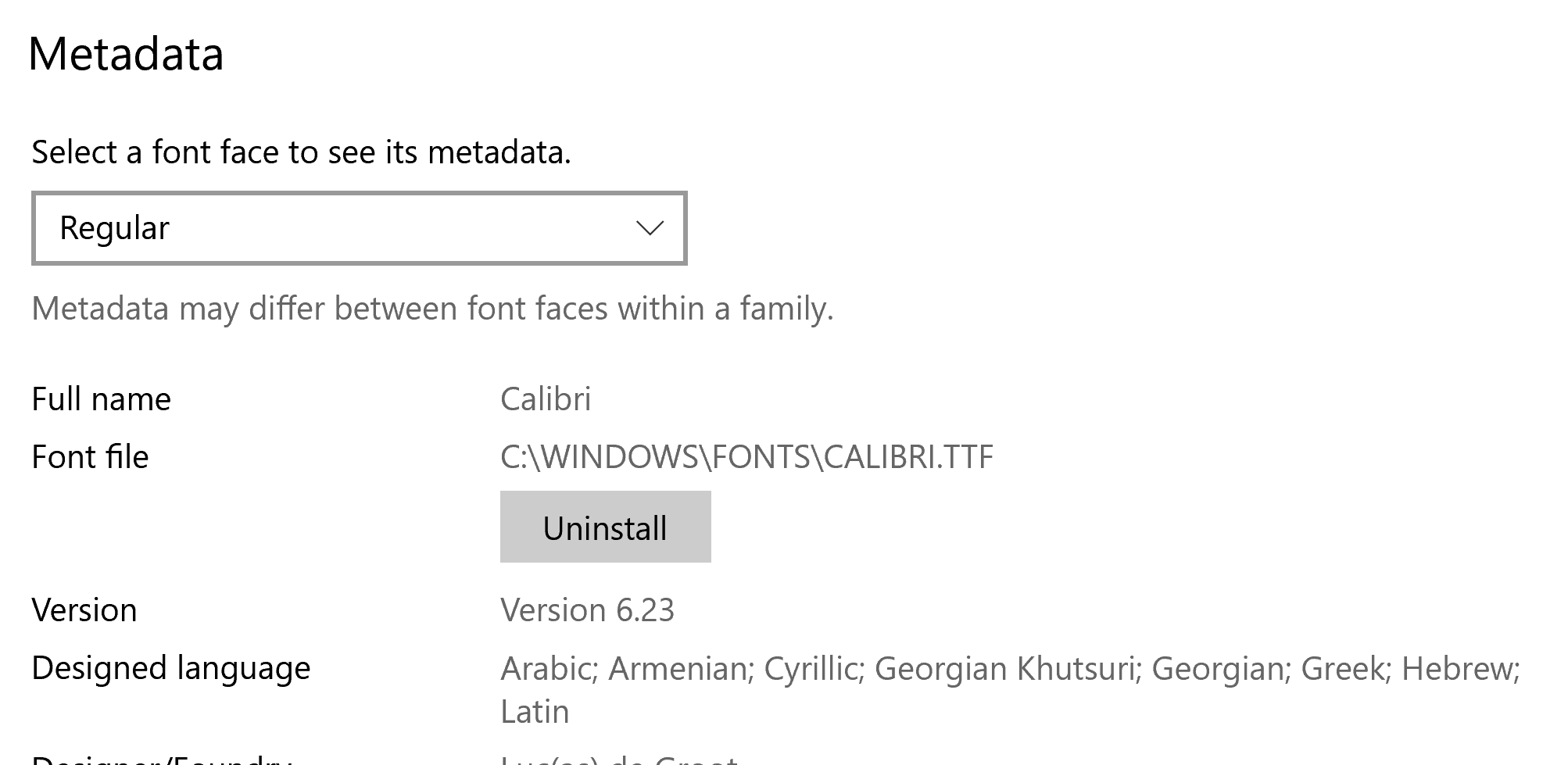 Which Microsoft fonts supports Arabic and how can I check this myself ...