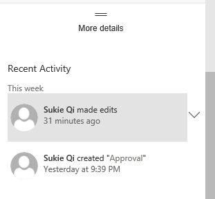 Sign off status - Lists - Approvals - Microsoft Q&A