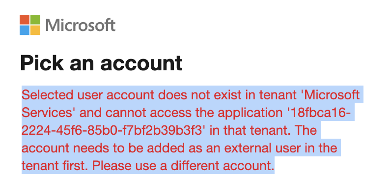 How to fix 'Microsoft Service' tenant error when accessing Sandbox on MS Learn? - Microsoft Q&A