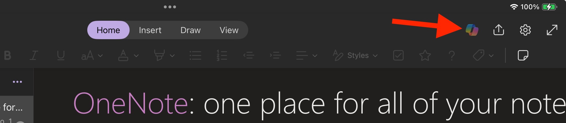 Copilot in OneNote for iPad Greyed out with M365 E5, M365 Copilot, M365 ...