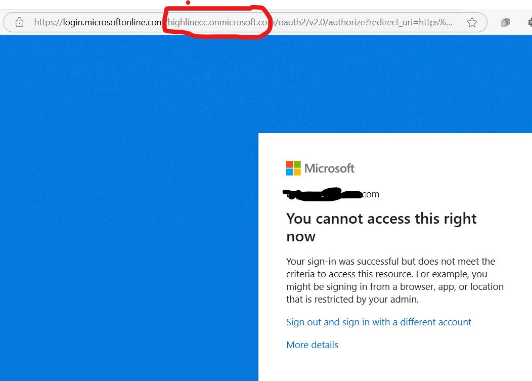 I am unable to sign in to my personal azure account. It takes me to my ...