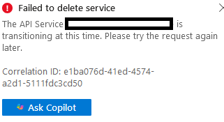 APIM Instance Stuck "Transitioning" - Microsoft Q&A