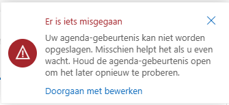 Error message when entering new event in Outlook.com on web and Outlook ...