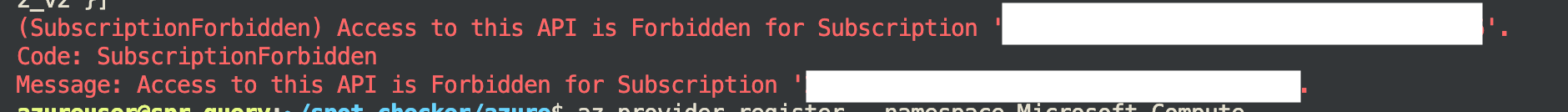 Required Permissions for Azure CLI Spot-Placement-Recommender API ...