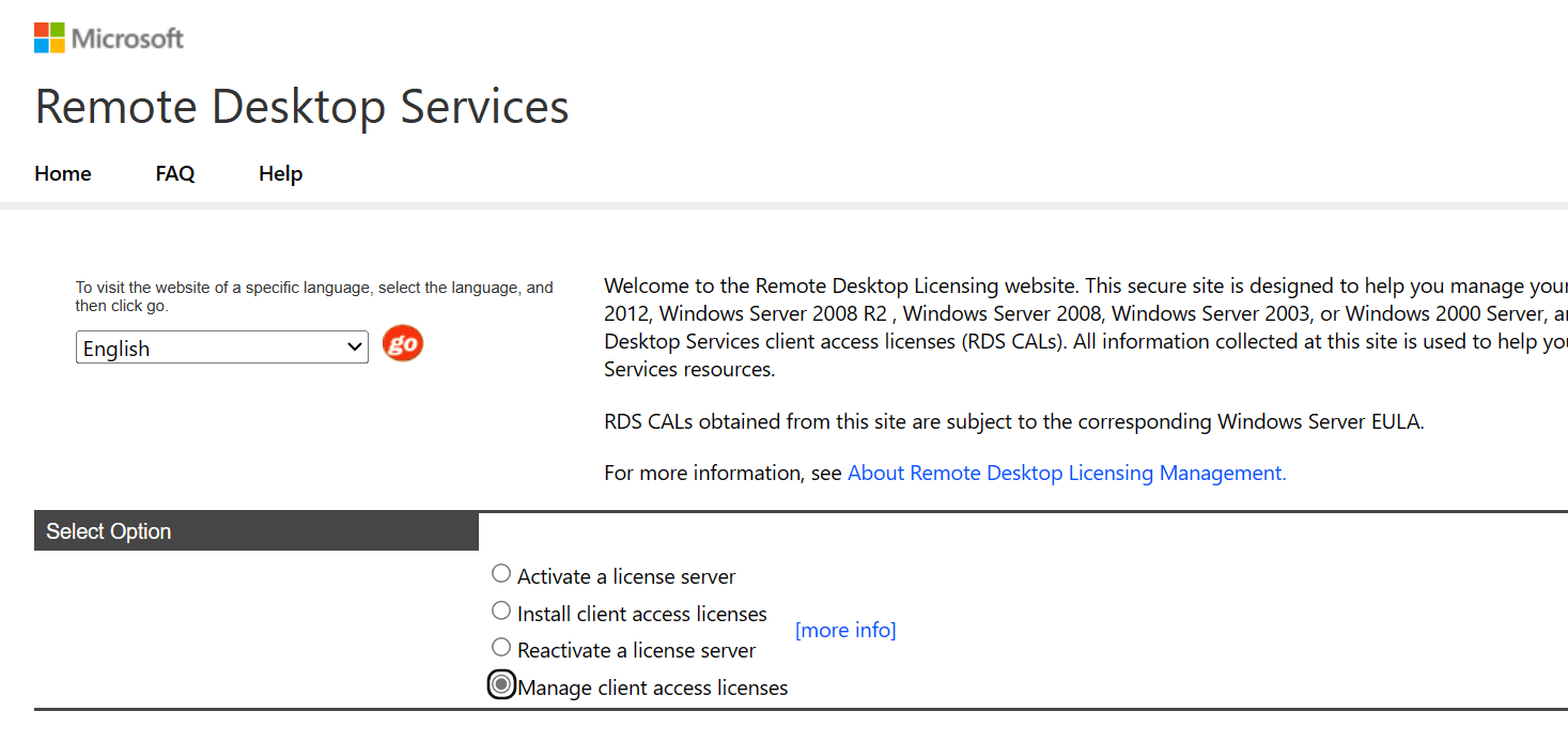 RDS User CAL licensing - Microsoft Q&A