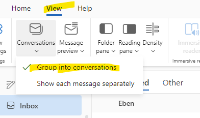 how do you collapse groups in outlook webmail? - Microsoft Q&A