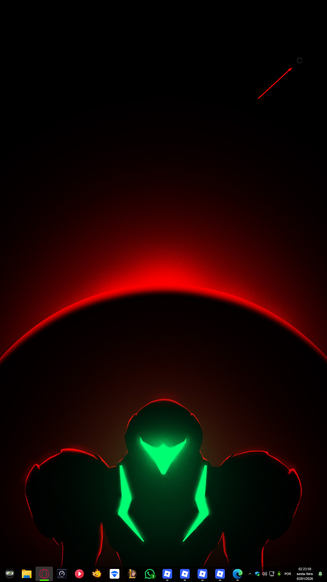 Circle in wallpaper - Microsoft Q&A