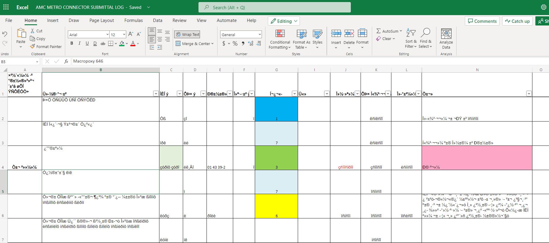 How to fix weird symbols on Excel in OneDrive ? - Microsoft Q&A