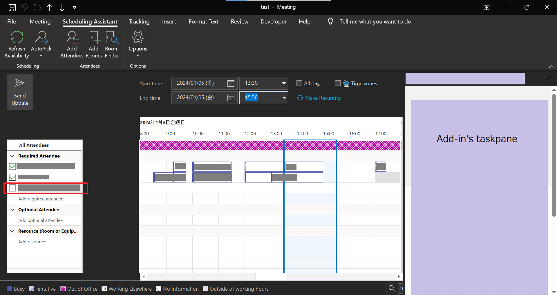 [Outlook Add-in] How to capture the change of required attendees on ...