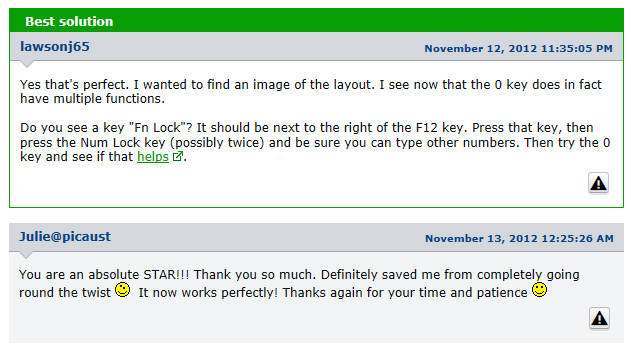 Zero on keypad does not work - Microsoft Q&A