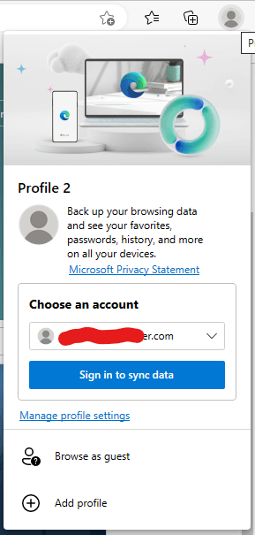 How to remove work profile from Edge? - Microsoft Q&A
