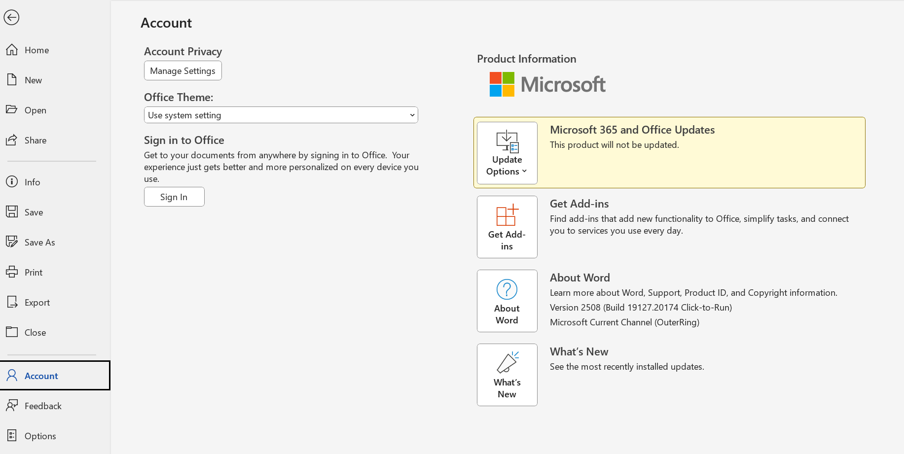 How to fix sign up into microsoft word problem - Microsoft Q&A