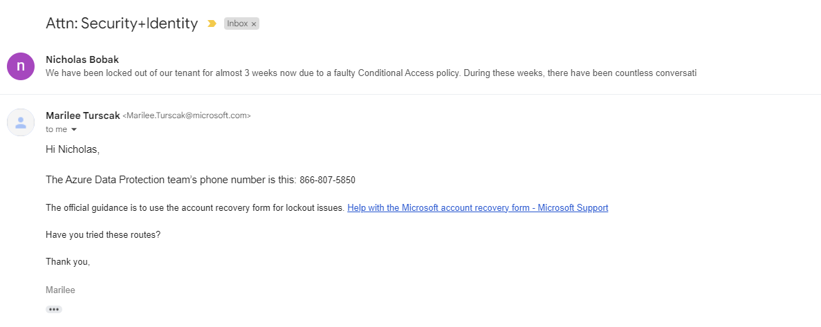 Everyone locked out of tenant due to a faulty Conditional Access Policy ...