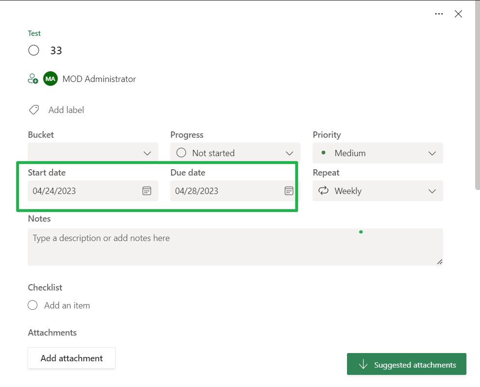 How to fix the Recurring task schedule for a Task in Planner ...