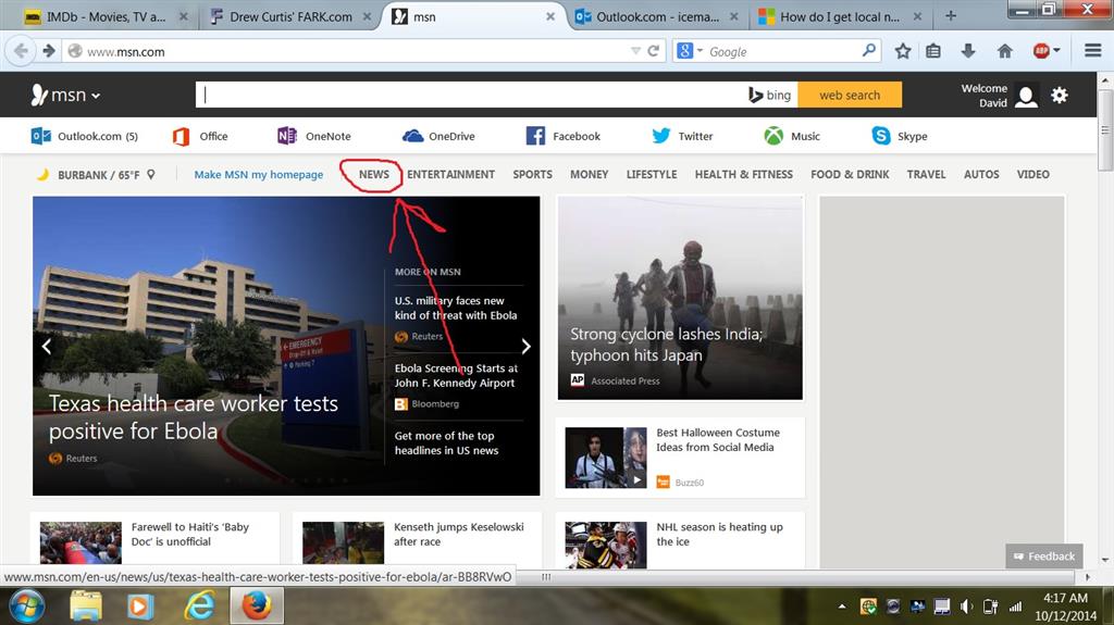 Where to find LOCAL NEWS on MSN. - Microsoft Q&A
