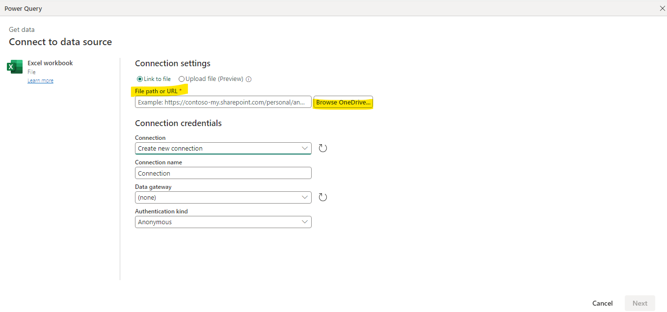 How to import Excel data from local drive in Power BI Service ...