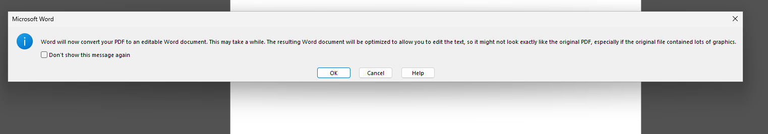 How to change the PDF format to Word to view attachments - Microsoft Q&A