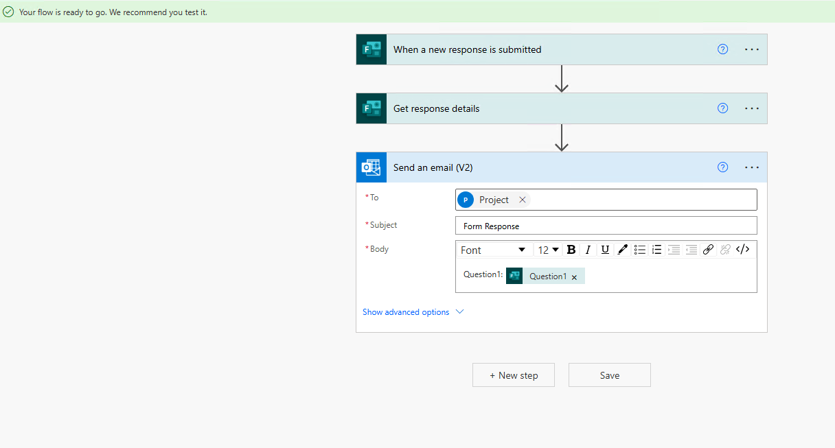 Viewing a Forms survey response in the email notification. - Microsoft Q&A