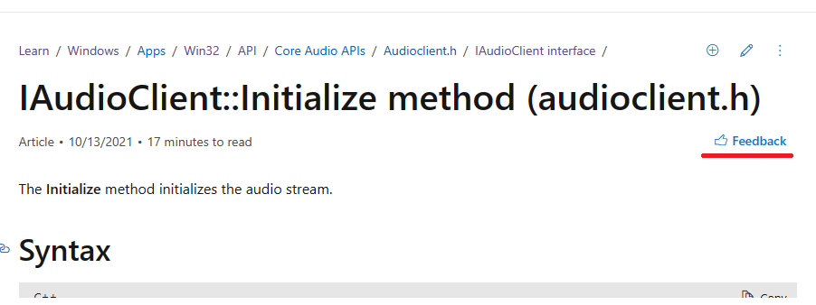 WASAPI IAudioClient::Initialize long ~500ms delay - Microsoft Q&A