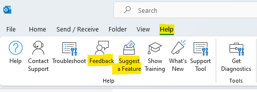 how do I submit a new feature request for Outlook? - Microsoft Q&A