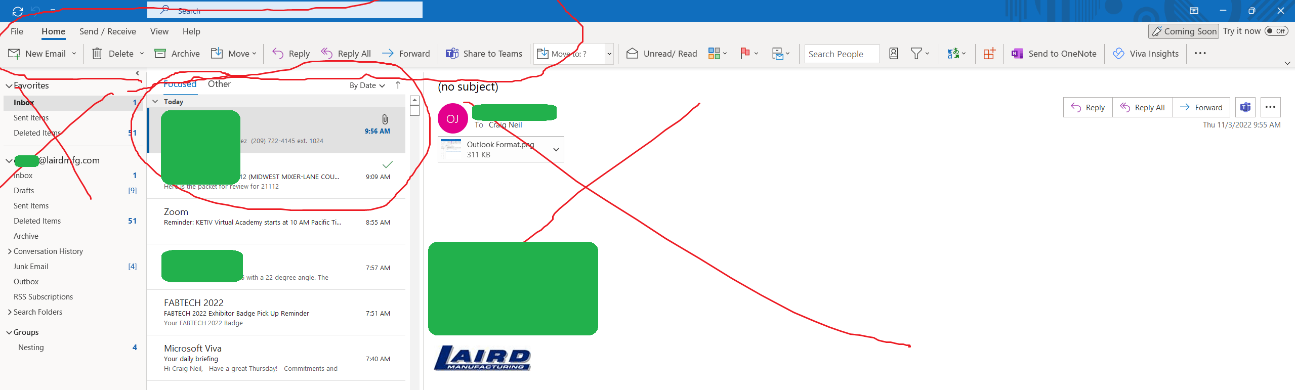 Outlook has changed its format after swapping computers - How do I ...
