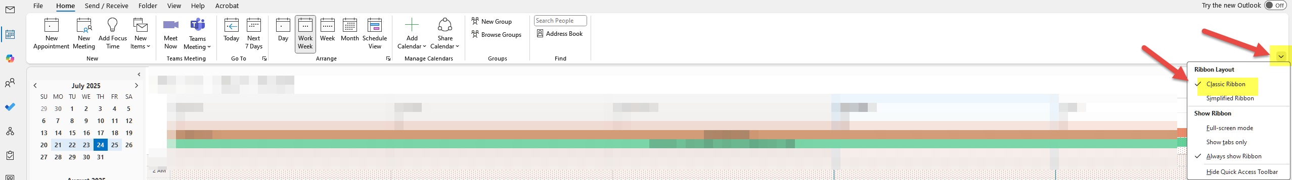 How can I get Scheduling Assistant back my ribbon for outlook ...