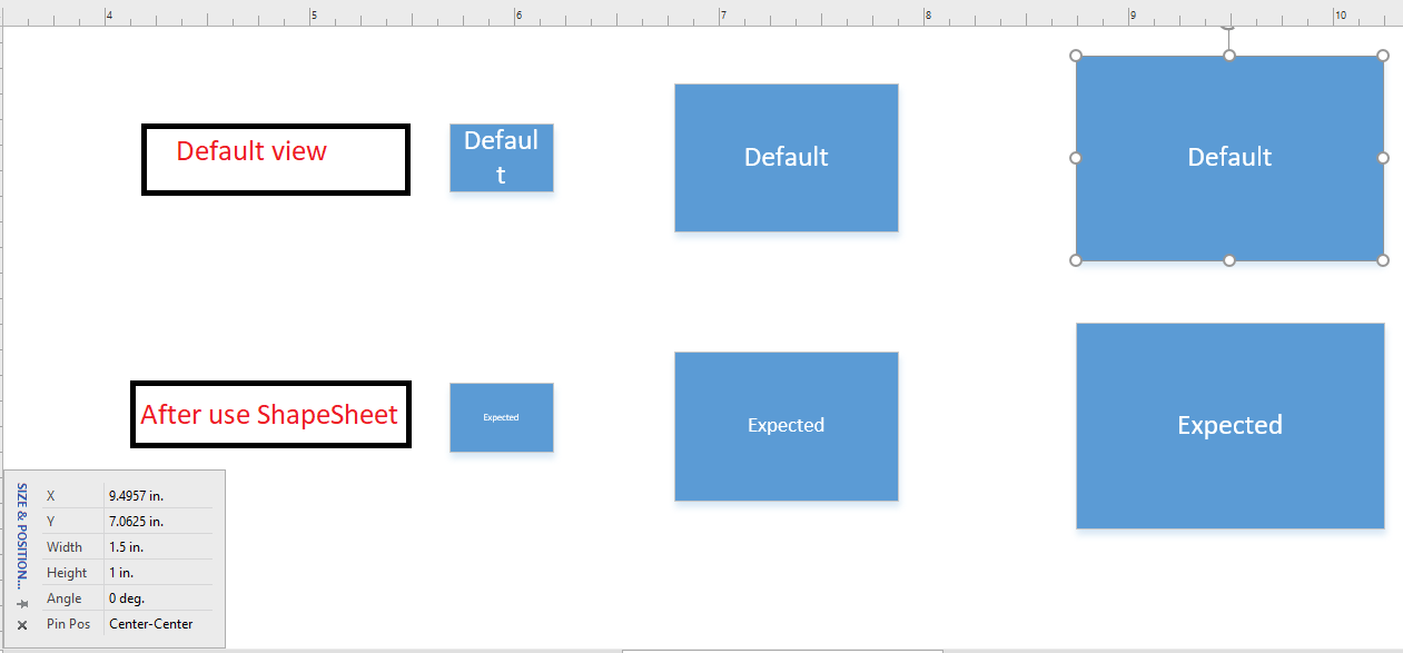 Visio 2016 - Rescaling text with multiple objects - Microsoft Q&A