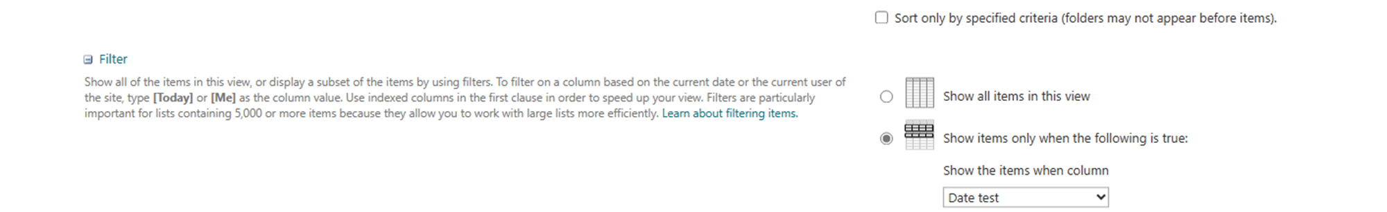 Date filtering in SharePoint list - Microsoft Q&A