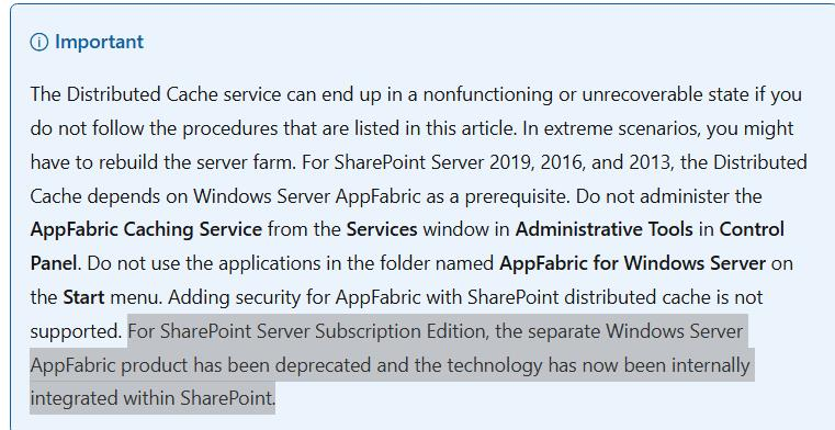 Distributed Cache not working on a renamed SharePoint SE server ...
