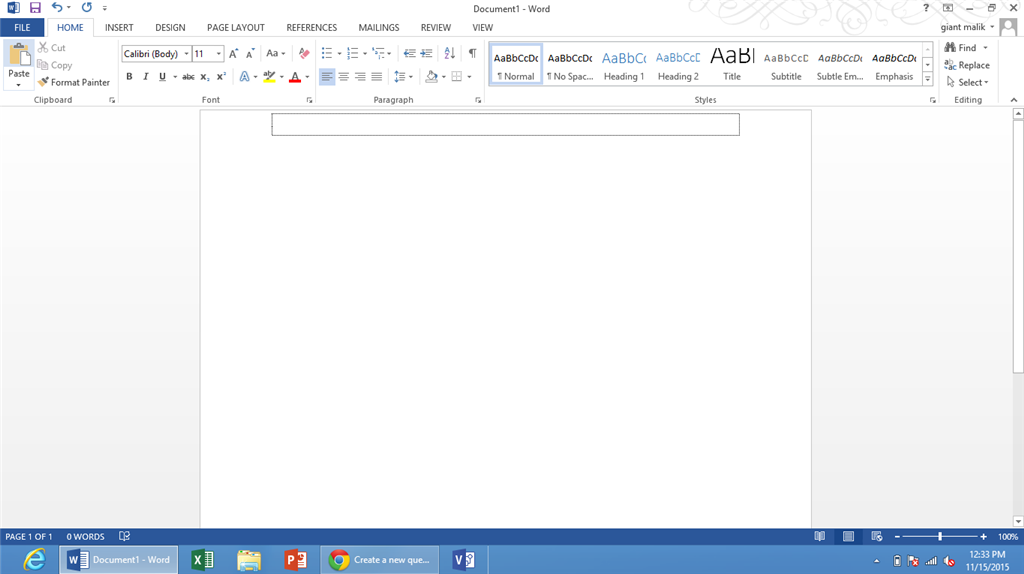Ms word showing showing horizontal box on every line with Pointer ...
