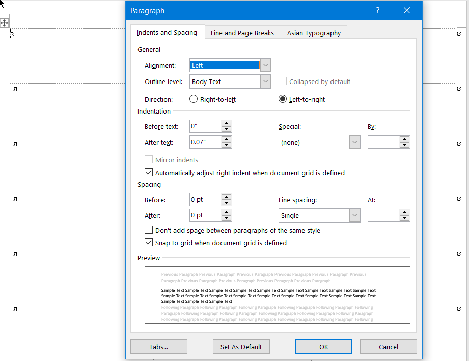Label spacing problem when using Microsoft Word Mail Merge - Microsoft Q&A