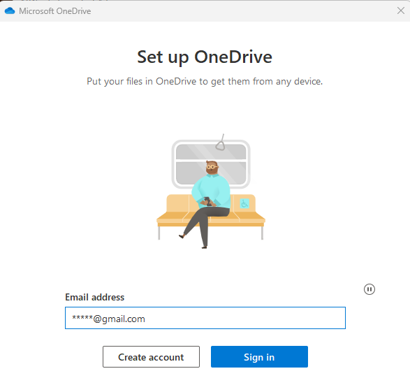 Onedrive app won't recognize my MS account email - Microsoft Q&A