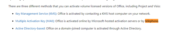 Microsoft Office Offline Activation - Microsoft Q&A