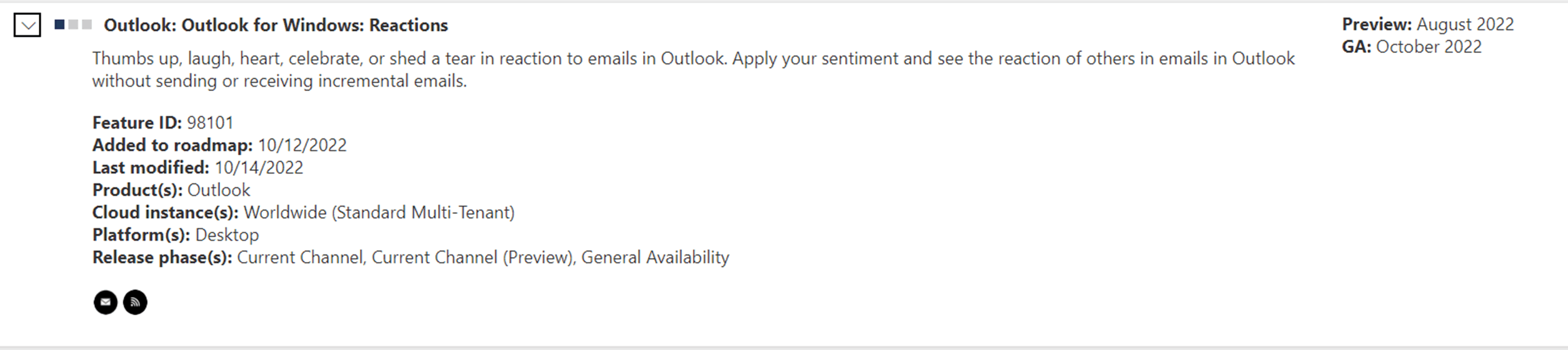 Where are reactions on outlook? - Microsoft Q&A