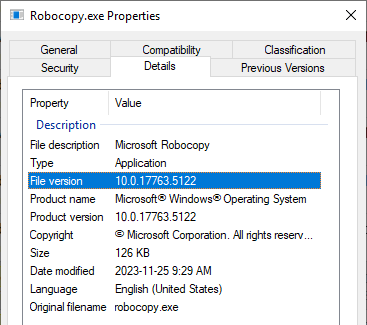Robocopy does not preserved date accessed of folders properly - Microsoft Q&A