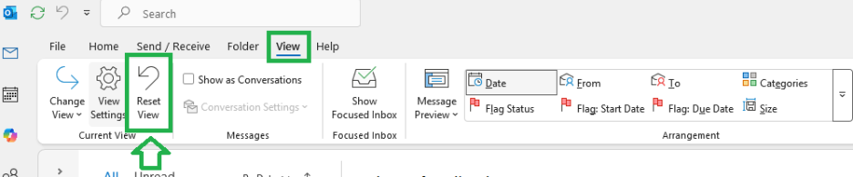 How to fix my inbox layout on Outlook - Microsoft Q&A
